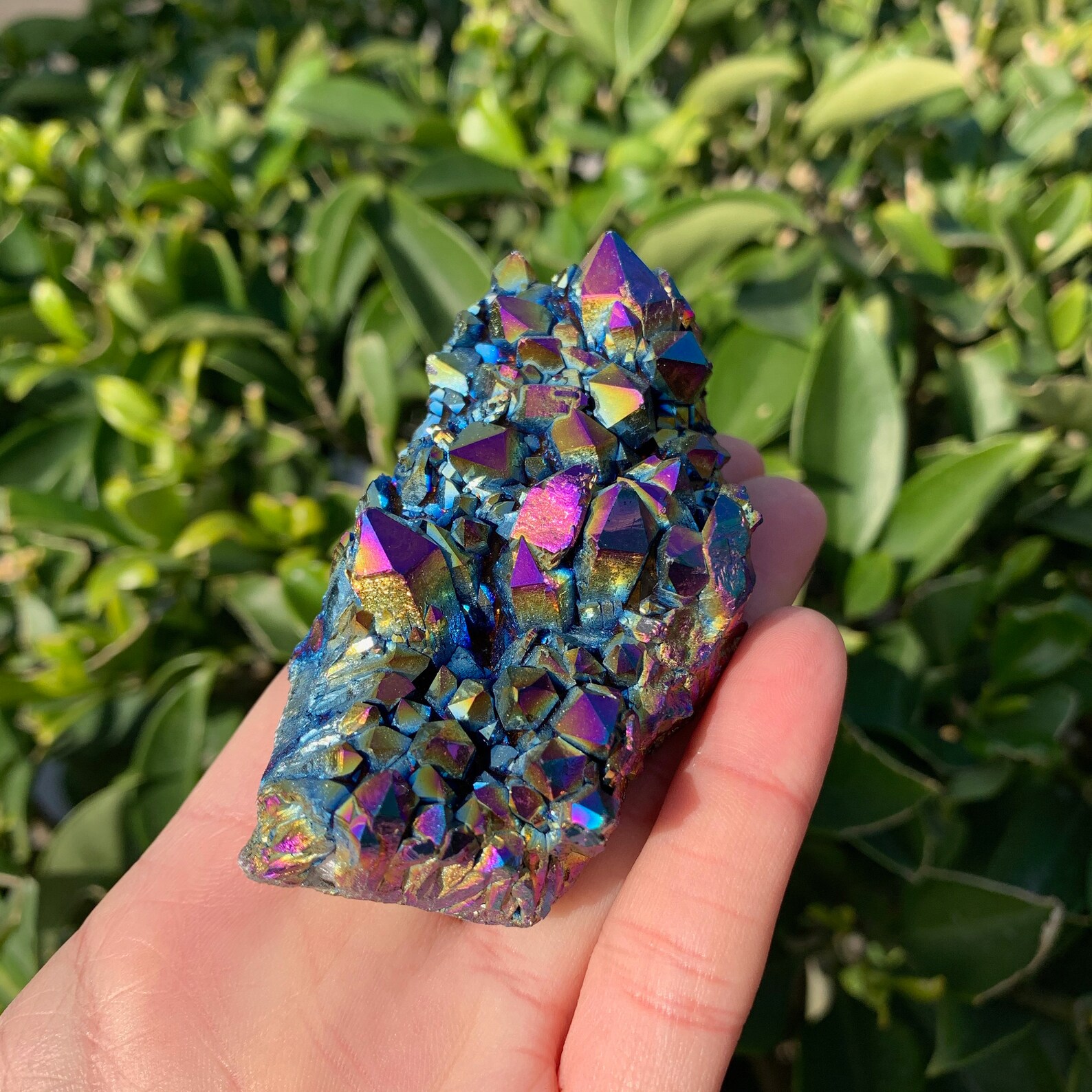 Titanium Aura Quartz Cluster Rainbow Quartz Cluster Aura - Etsy
