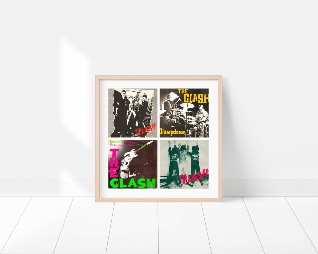 The Clash Poster | the Clash Album Coves Art | Punk Music Albums Poster ...