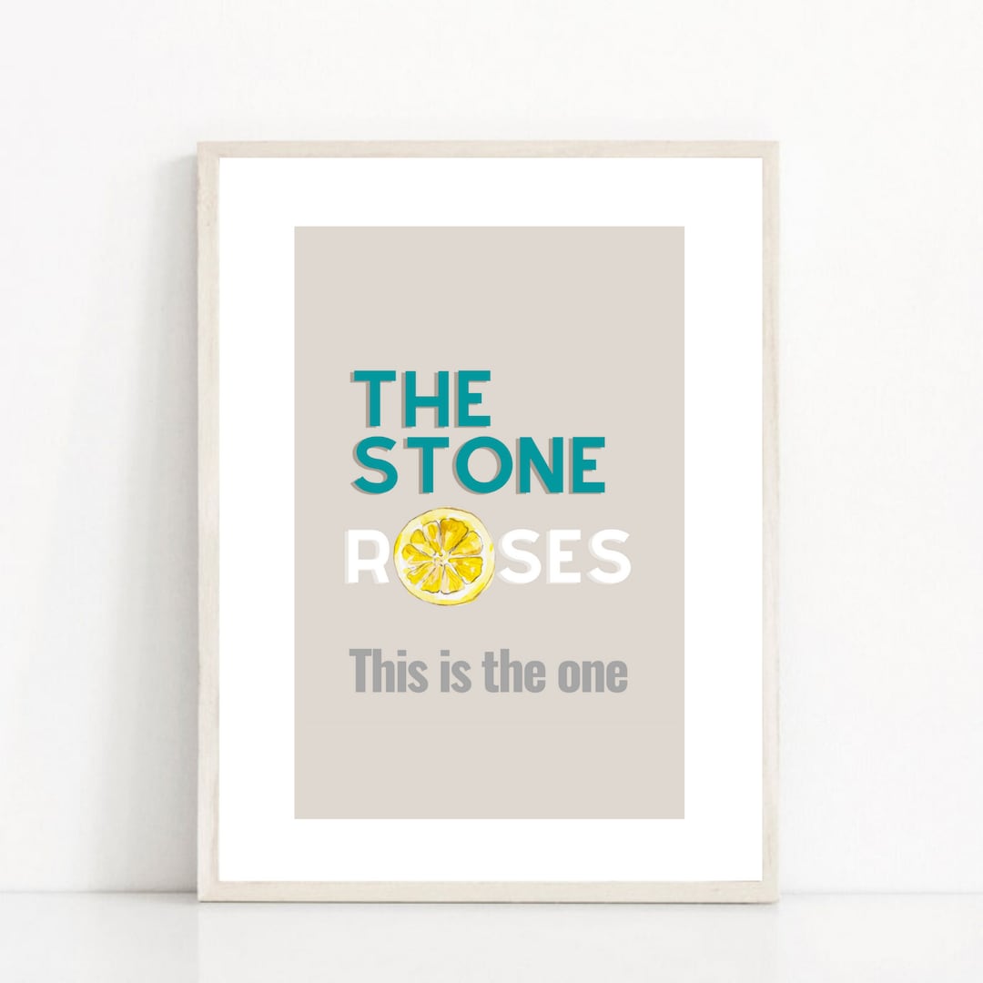 The Stone Roses Music Art Print / the Stone Roses Poster / - Minimalist ...