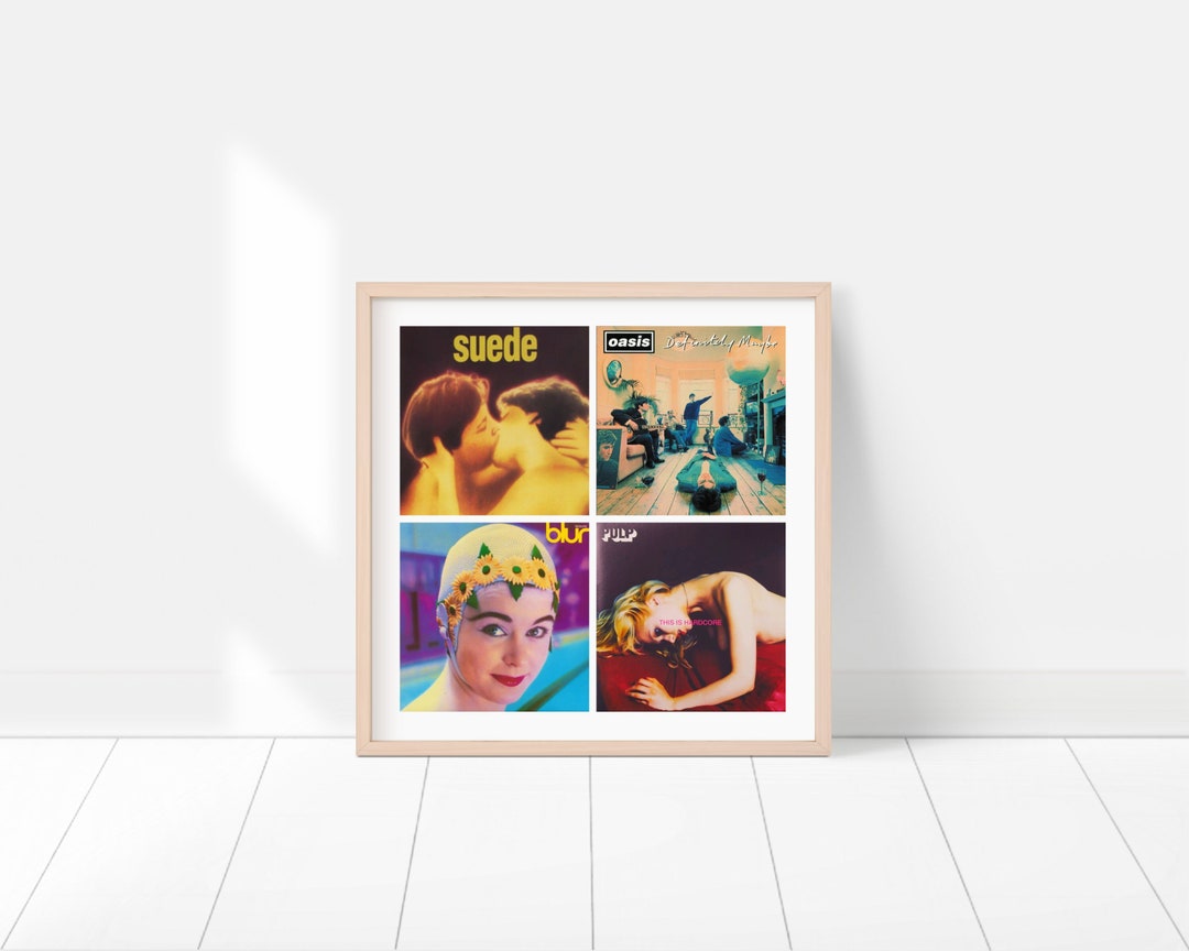 Britpop Bands Album Covers Retro Music Art Print Indie Rock Poster - Etsy