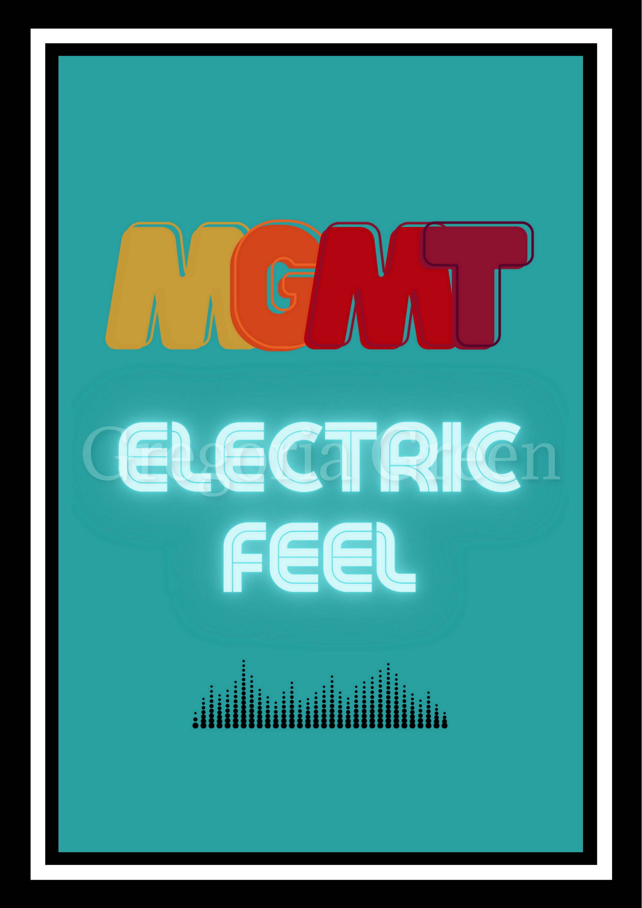 MGMT Electric Feel Music Print / Indie Rock Psychedelic Poster - Etsy India