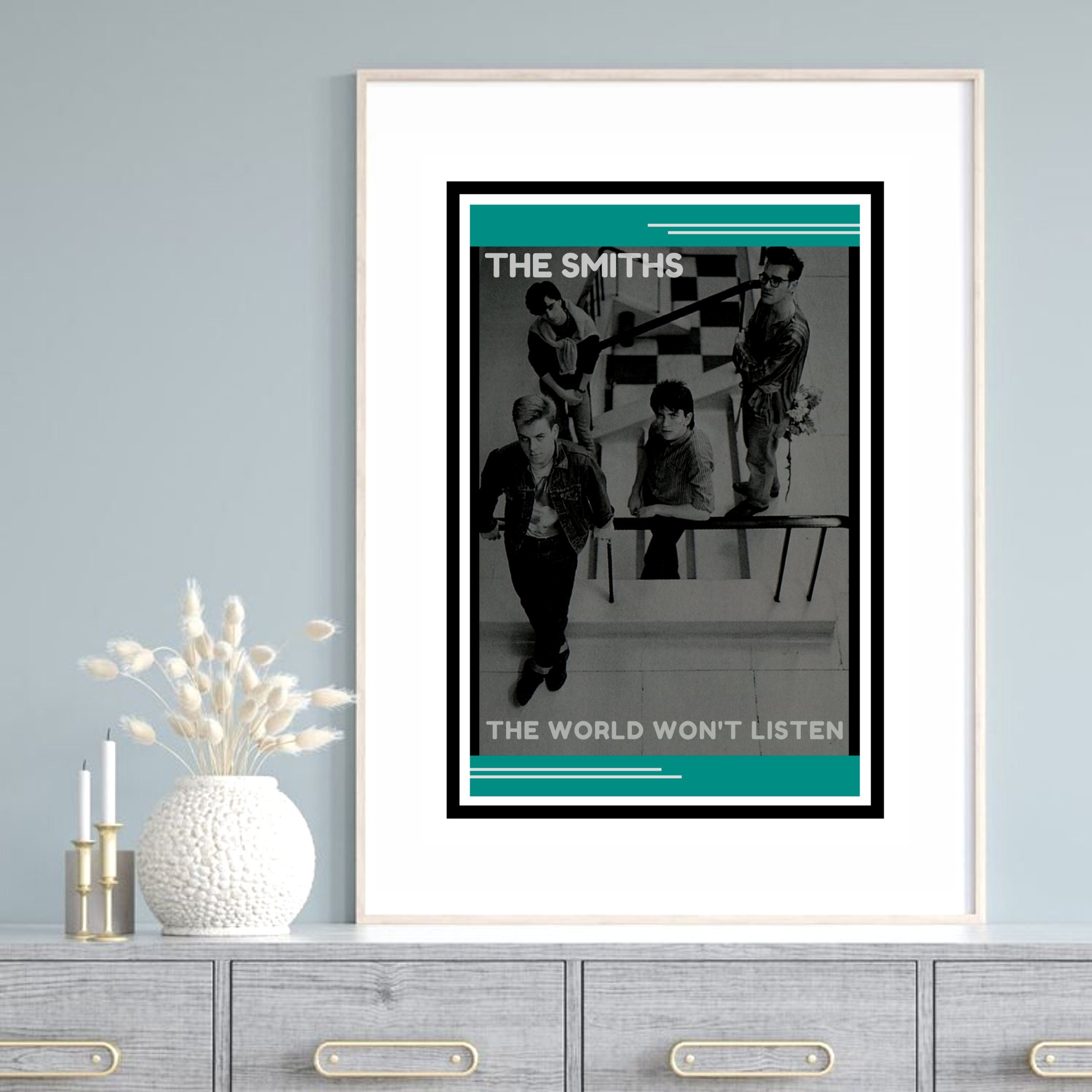 The Smiths Music Print / the Smiths Retro Poster Wall Art Illustration ...