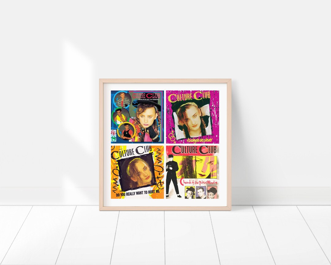Colorful Culture Club Poster | Pop Art Album Covers | Retro Music Art ...