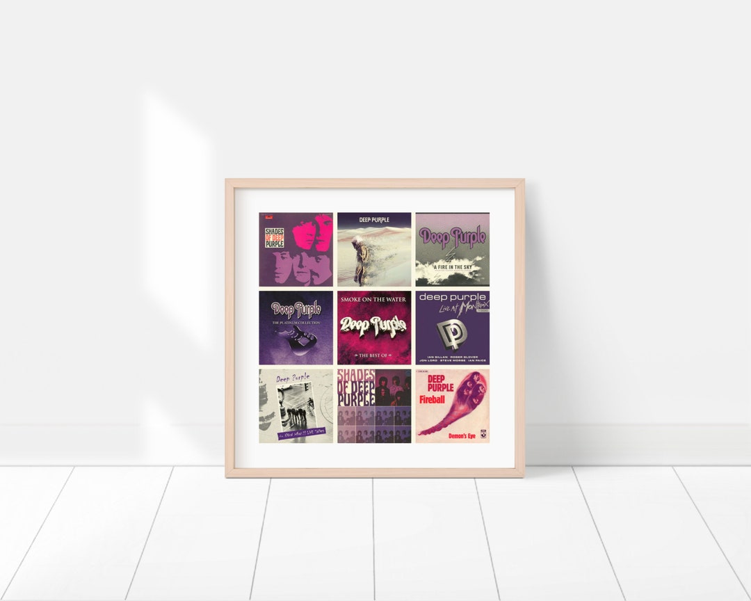 Deep Purple Poster | Deep Purple Album Covers Art | Music Albums Poster ...
