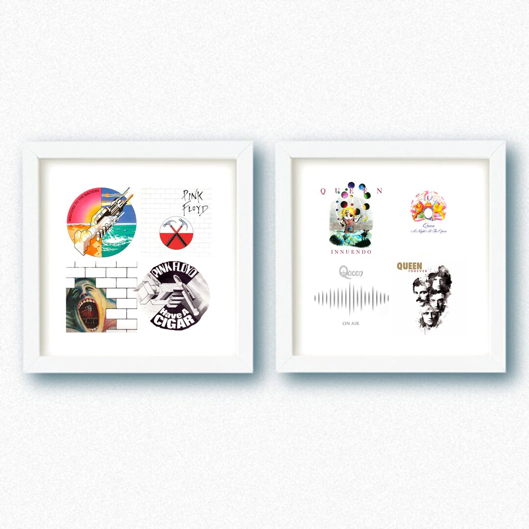 Set of 2 Prints / Pink Floyd and Queen Music Prints / 2 Poster Bundle ...
