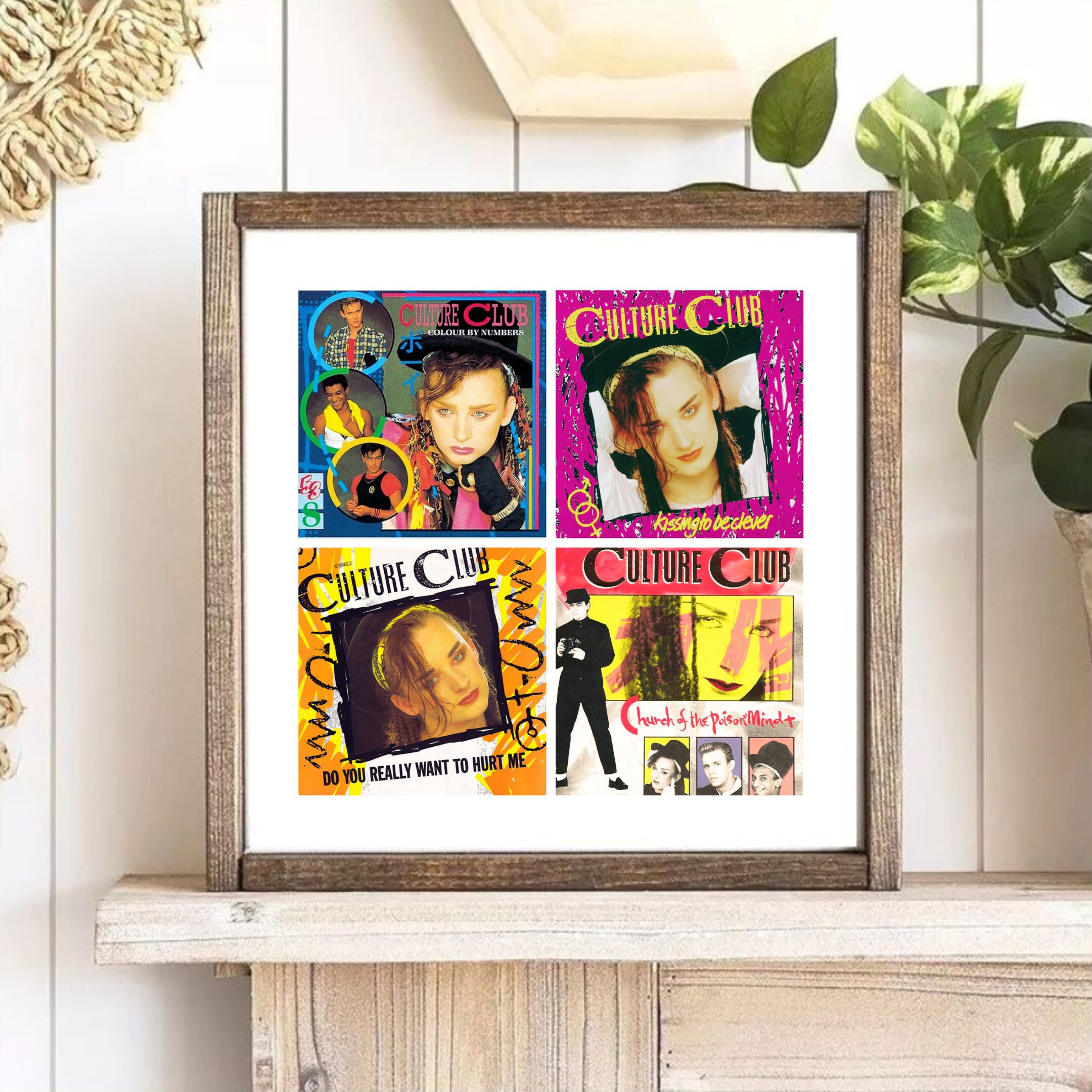 Colorful Culture Club Poster Pop Art Album Covers Retro Music Art Print ...