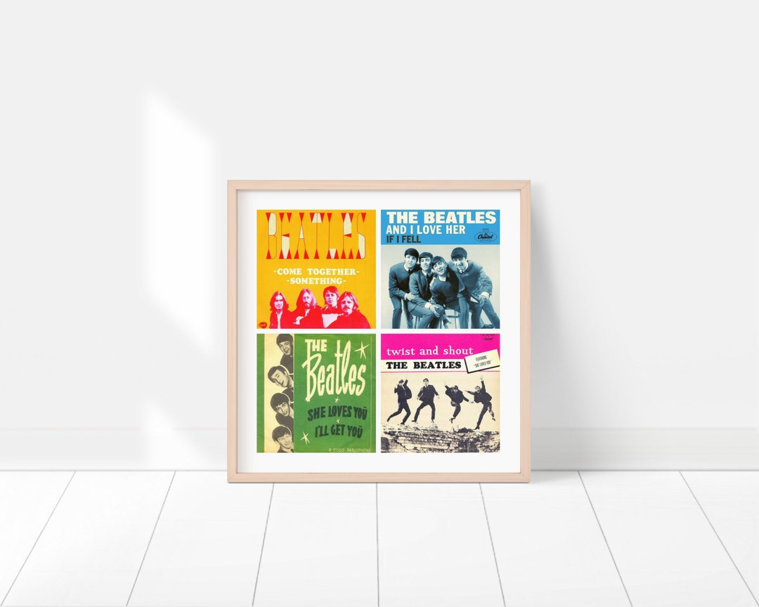 The Beatles Poster | the Beatles Album Covers Art | Music Albums Poster ...