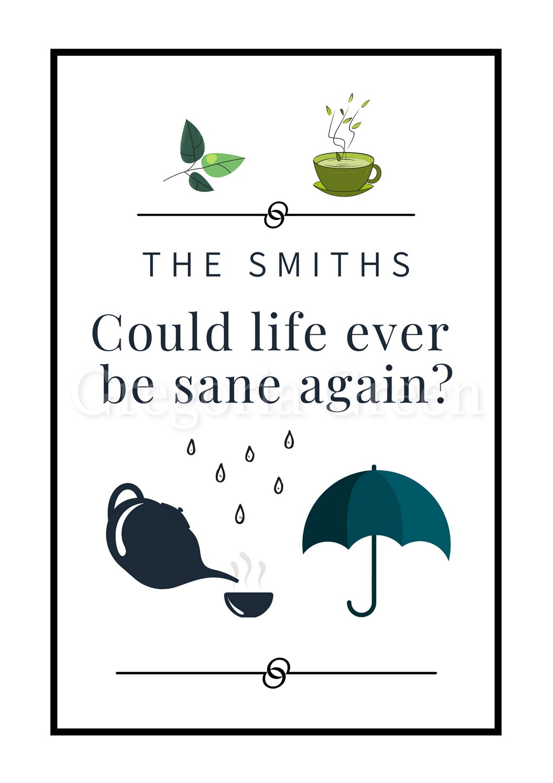 The Smiths Music Lyrics Art Print / the Smiths Poster Wall - Etsy