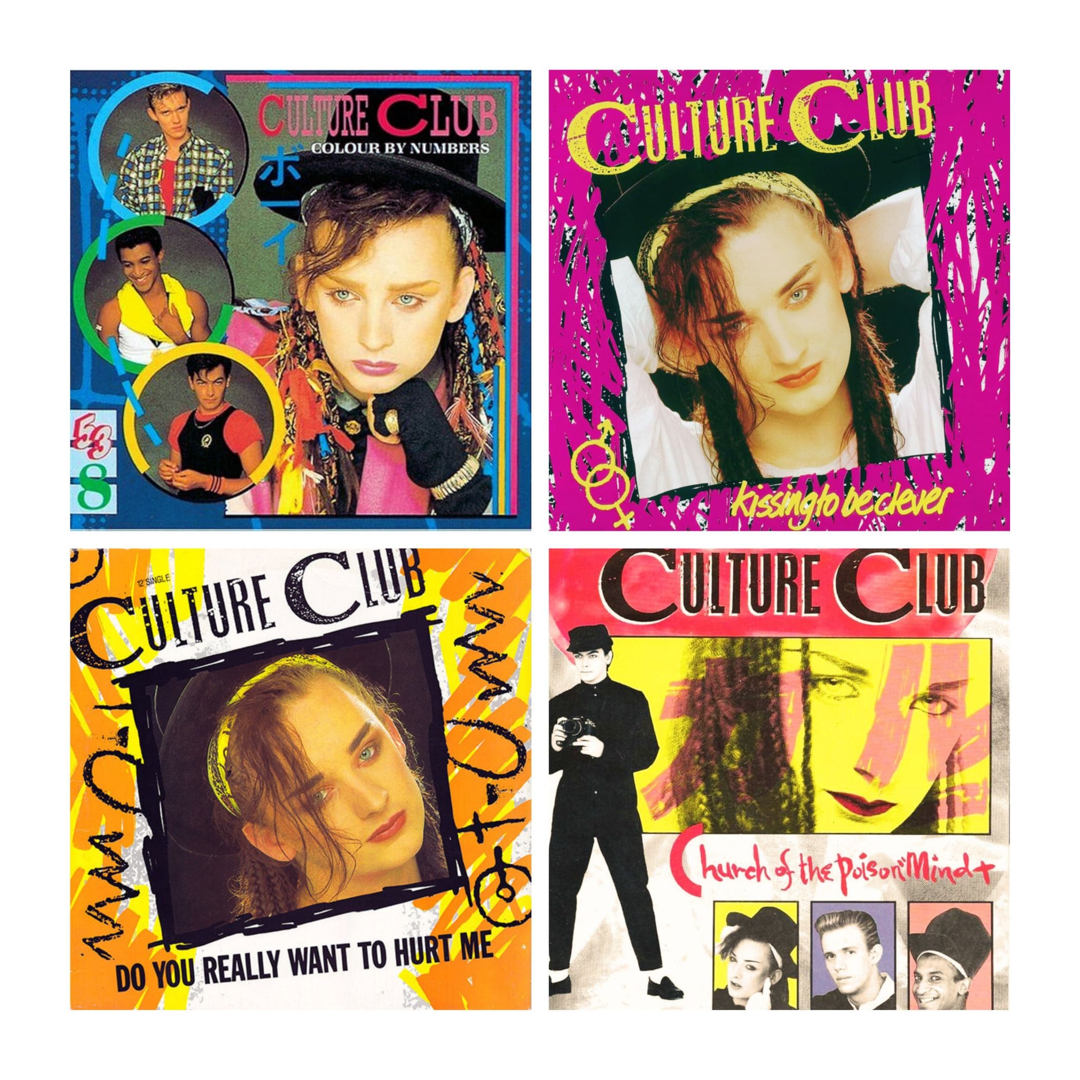 Colorful Culture Club Poster Pop Art Album Covers Retro Music Art Print ...