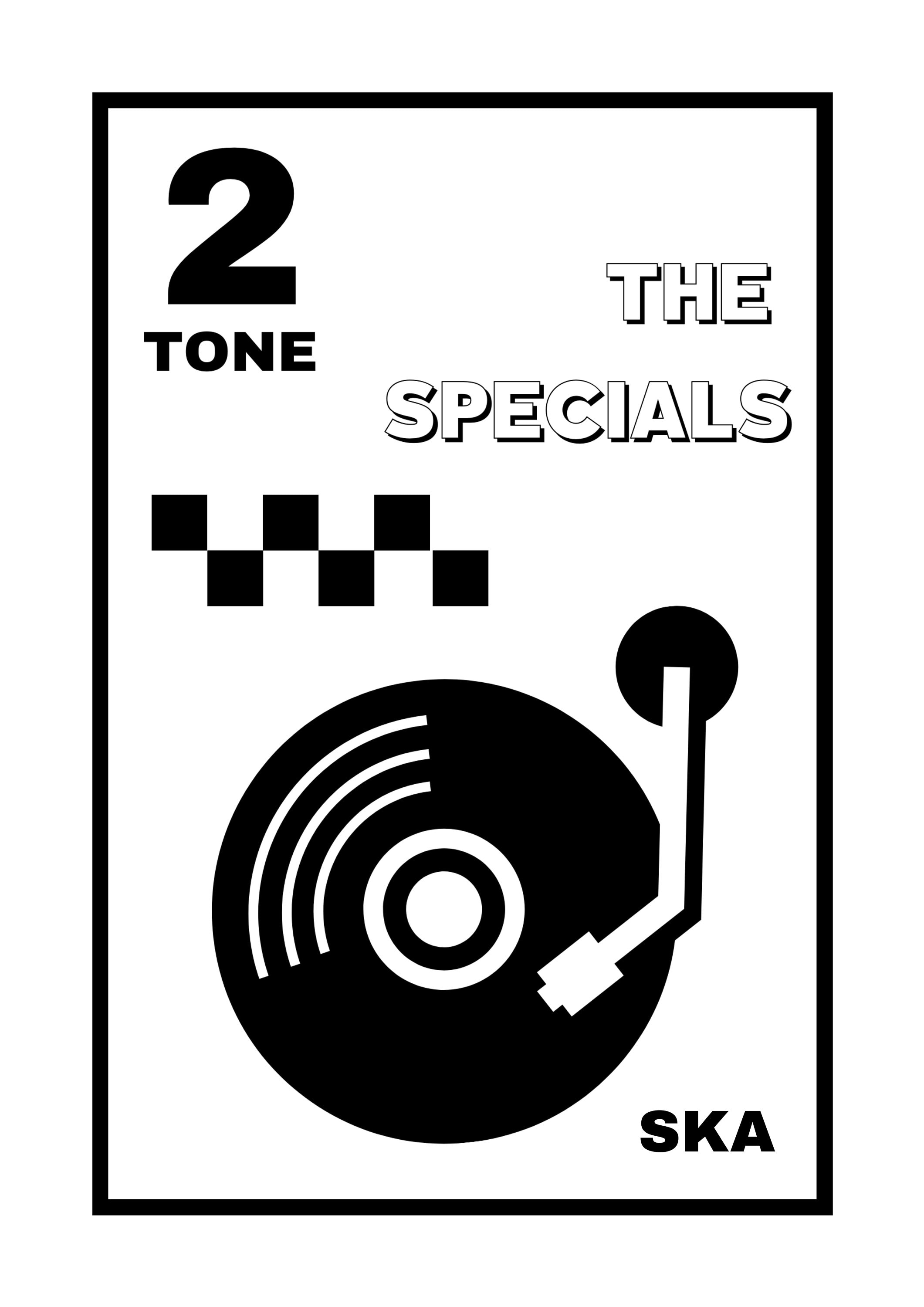 The Specials Music Print / Ska Revival 2 Tone Music Poster ...