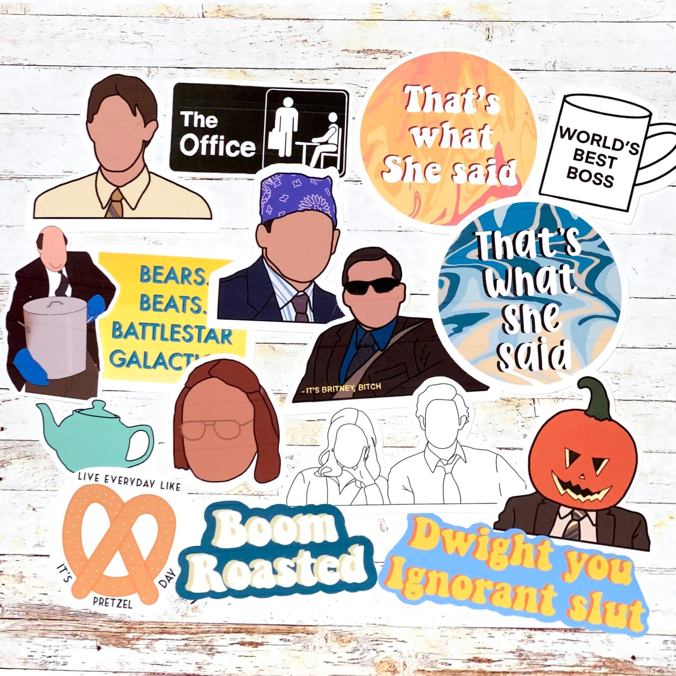 The Office Sticker Pack - Etsy