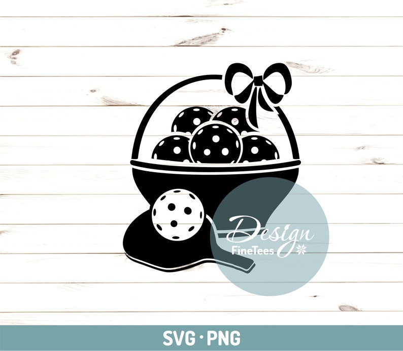 Pickleball Easter Basket Png, Svg | Greeting Card Design | Digital ...