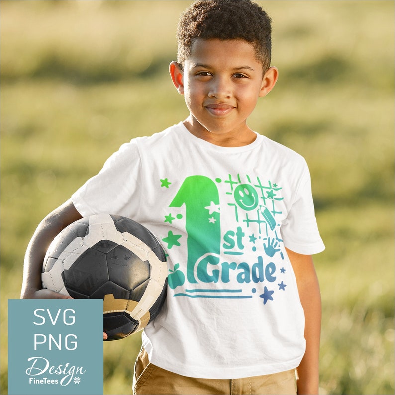 1st Grade Png School Girl and Boy Svg 1st Grade Teacher - Etsy