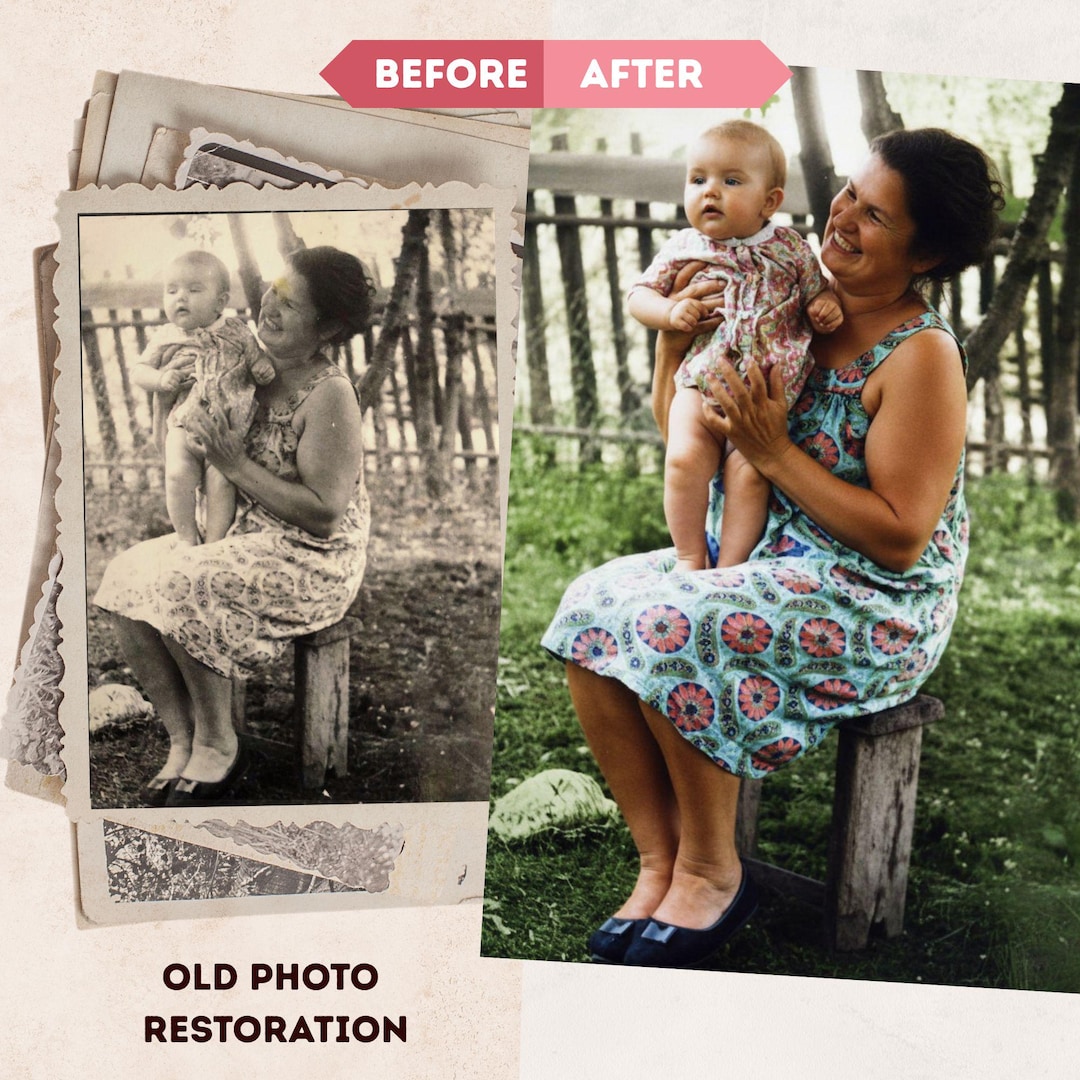 Old Photo Restoration Service, Photo Colorization, Restore Damaged ...