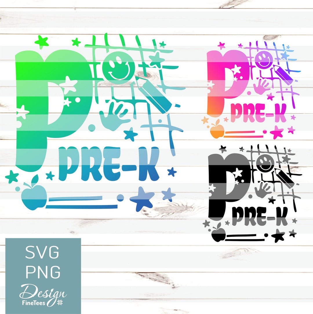 Pre-kindergarten Png, Pre-k Svg, Preschool Svg, Back to School Png, Kid ...