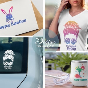 Pickleball Bundle, 8 Svg Png Files, Pickleball Vector Clipart ...