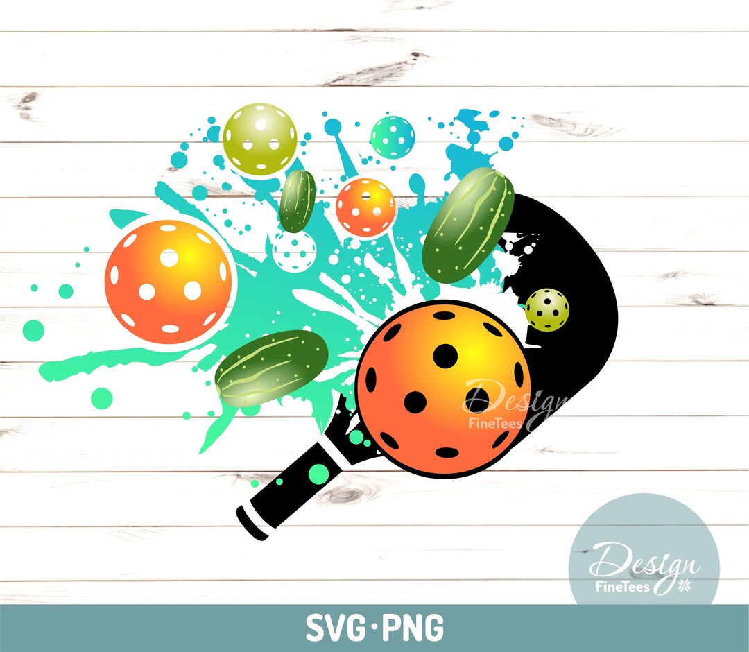 Pickleball Png, Svg, Cutter Files, Pickle Ball Shirt Logo, Funny ...