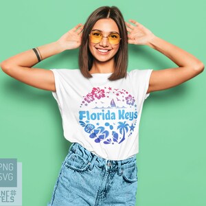 Florida Keys Svg, Png Files, Tropical Sublimation Transfer Ready to ...