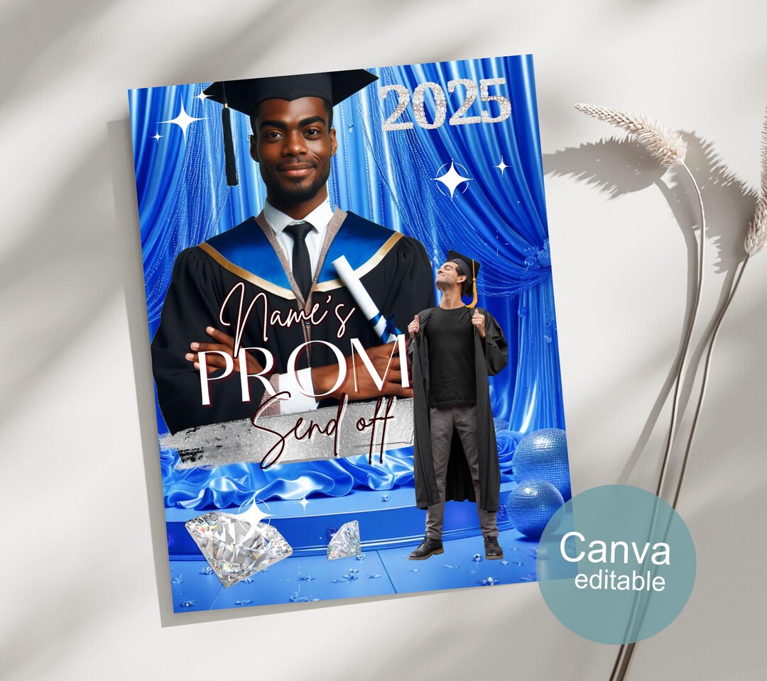 Prom Send off 2024 T Magazine Cover Custom, Canva Editable Template ...