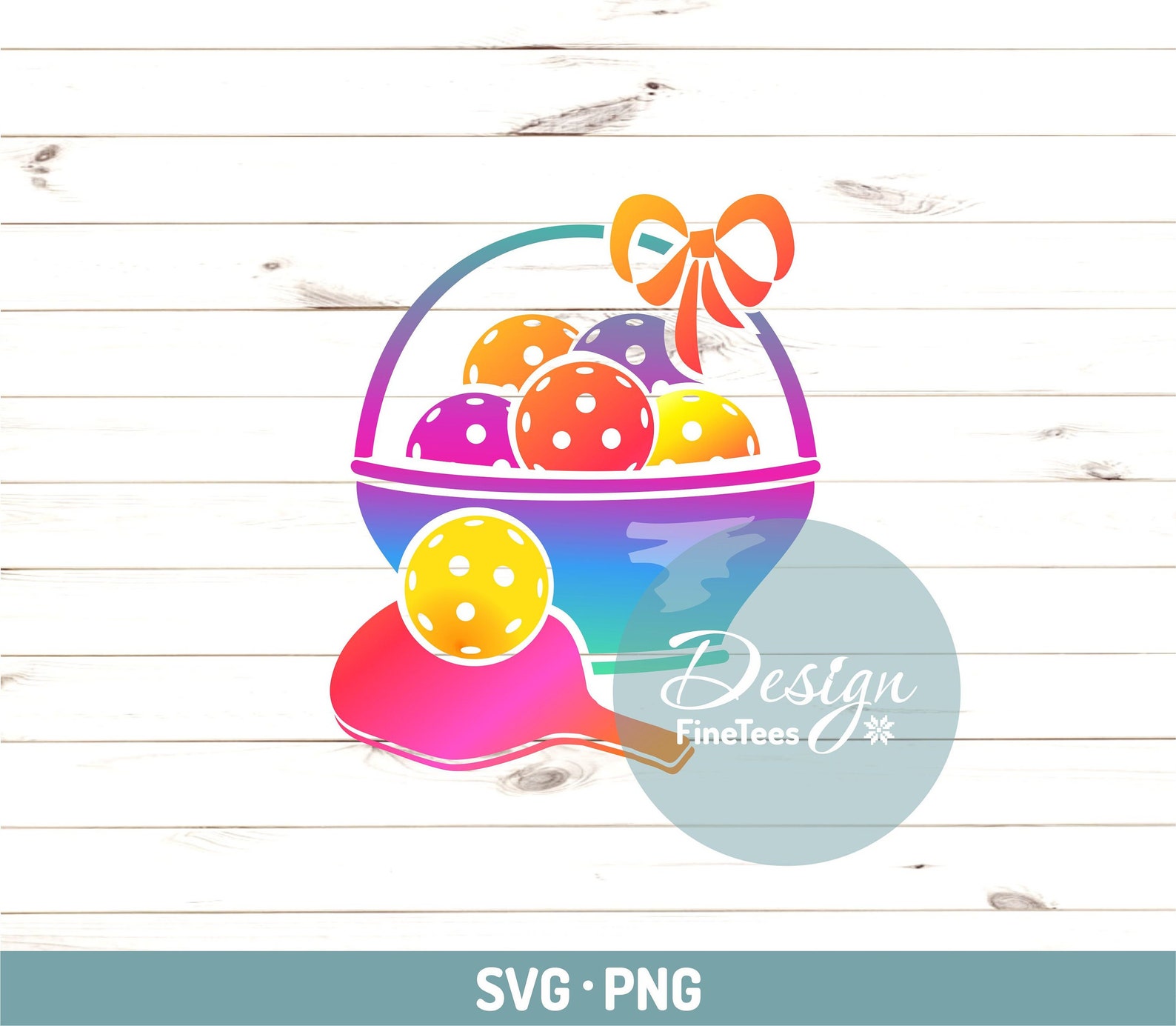 Pickleball Easter Basket Png, Svg | Greeting Card Design | Digital ...