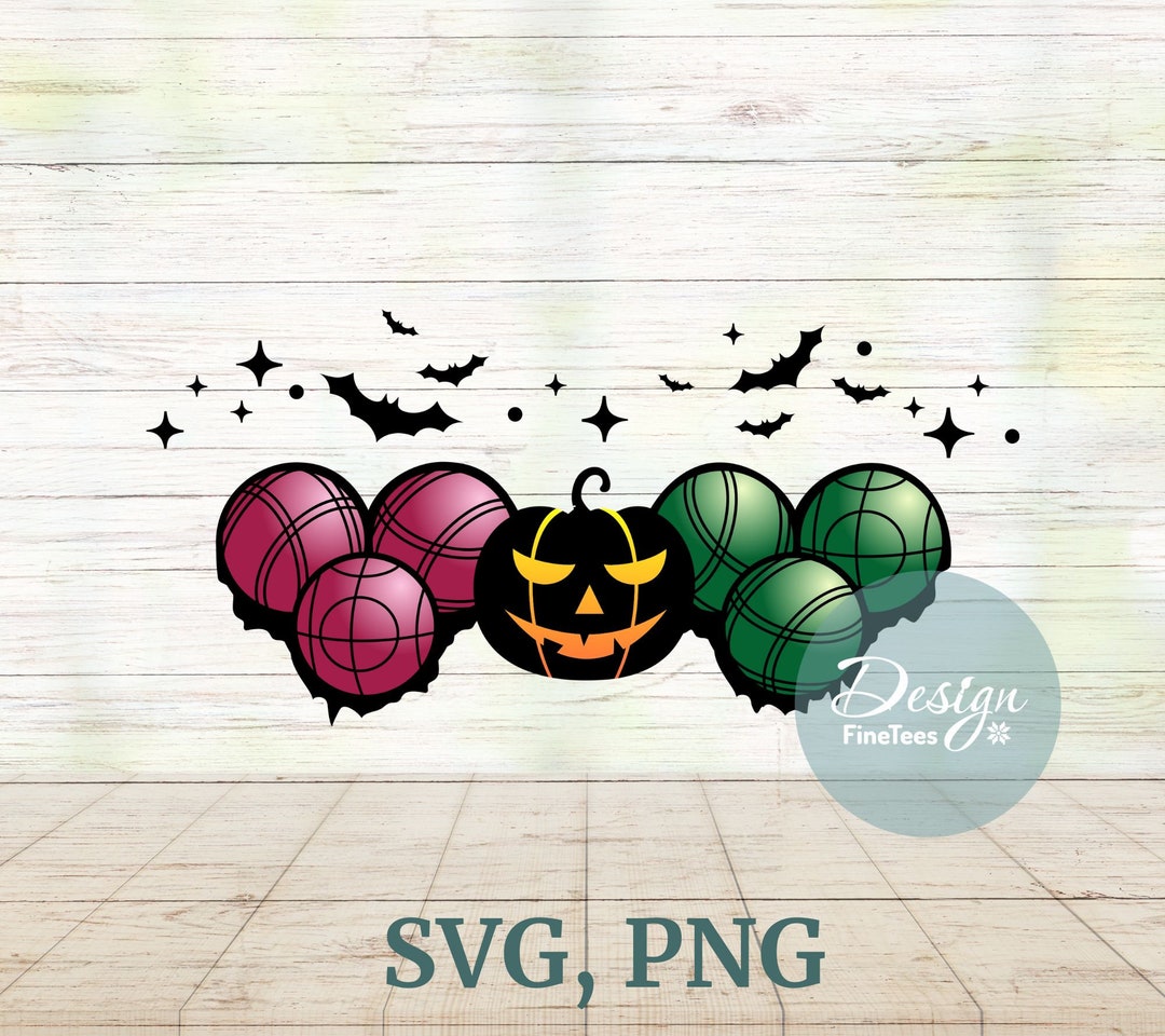 Halloween Bocce Svg, Png, DIY Fall Project, Angry Pumpkin, Jack O ...