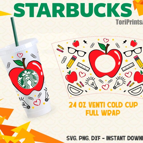 Teacher Starbucks Cup Svg Teacher Fuel Starbucks Cold Cup - Etsy