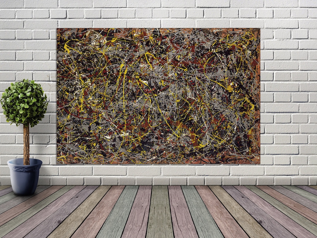 Jackson Pollock Number 5 Extra Large Canvas Wall Art Abstract - Etsy UK