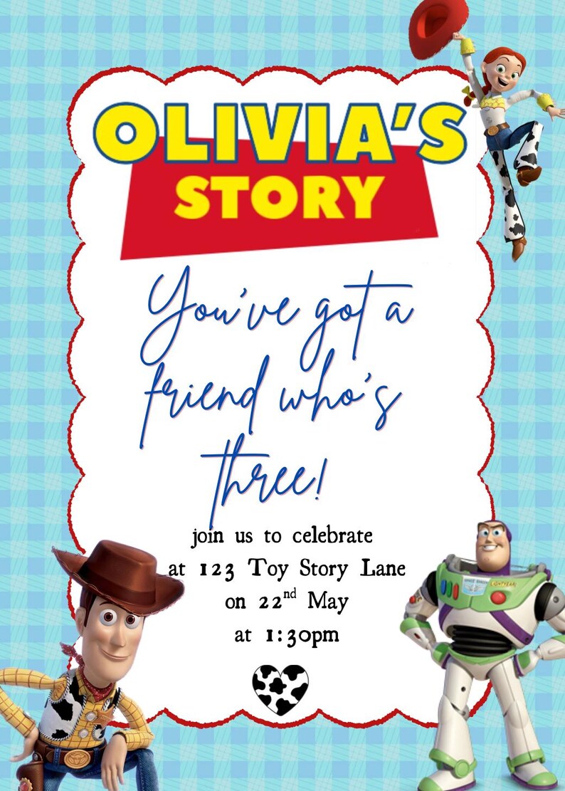 Toy Story Party Invitation - Etsy