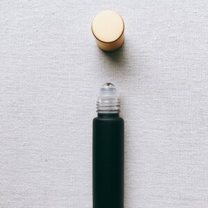 10ml Clear + MATTE Collection Glass Bottle | Stainless Steel Roller ...