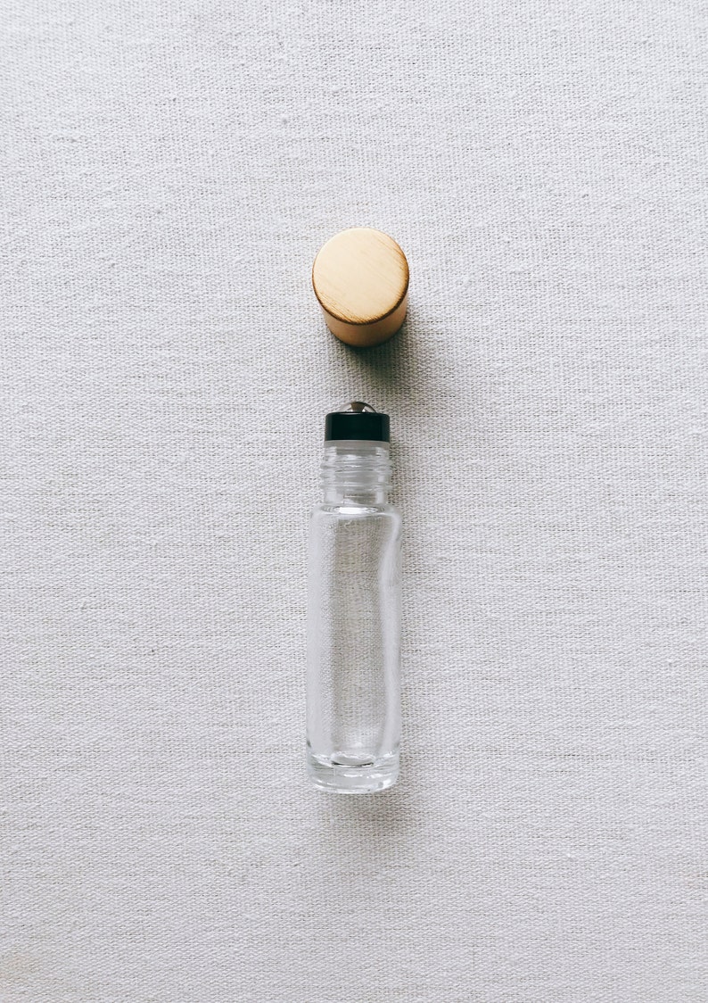 10ml Clear + MATTE Collection Glass Bottle | Stainless Steel Roller ...