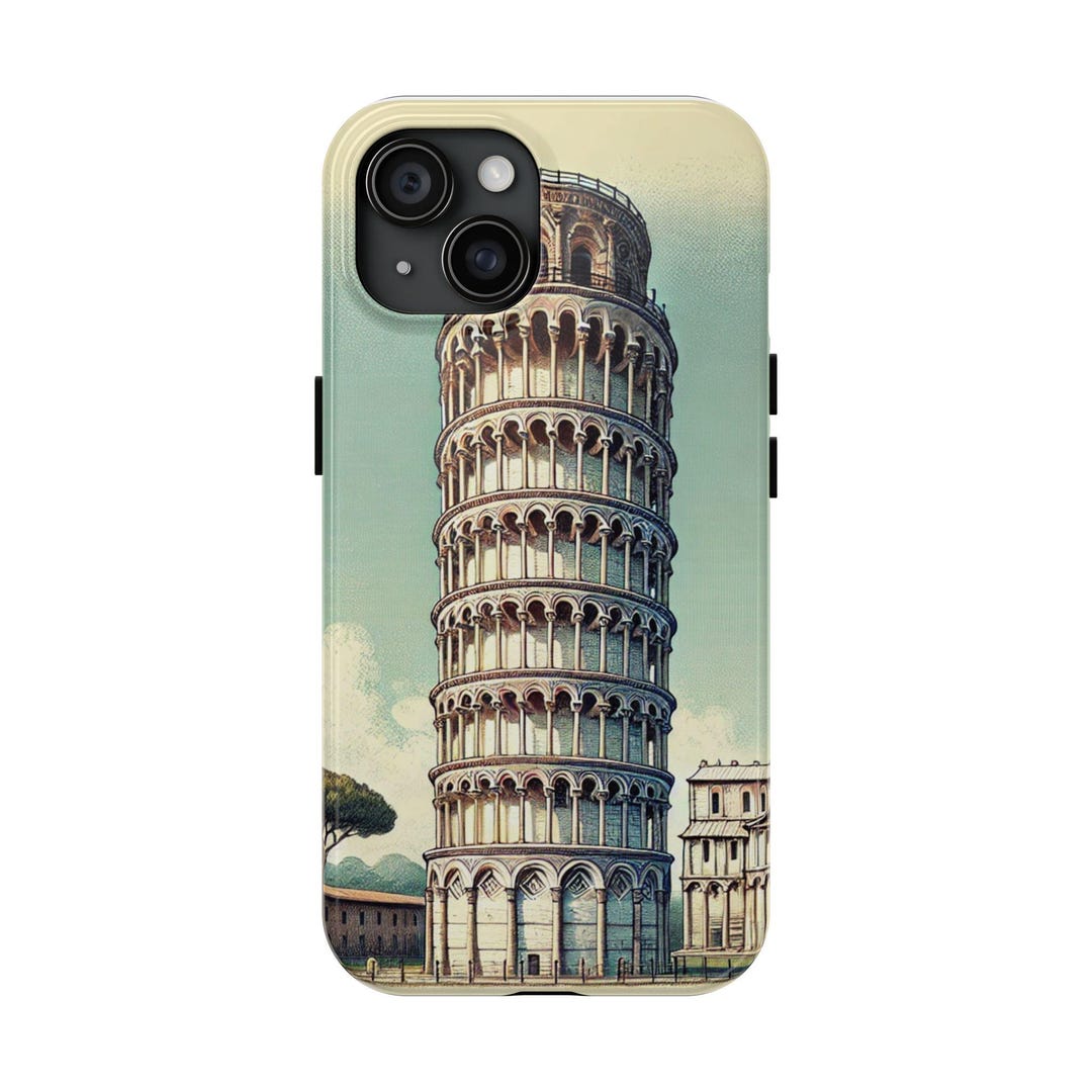 Italian Heritage: Leaning Tower of Pisa on a Durable Phone Cases - Etsy