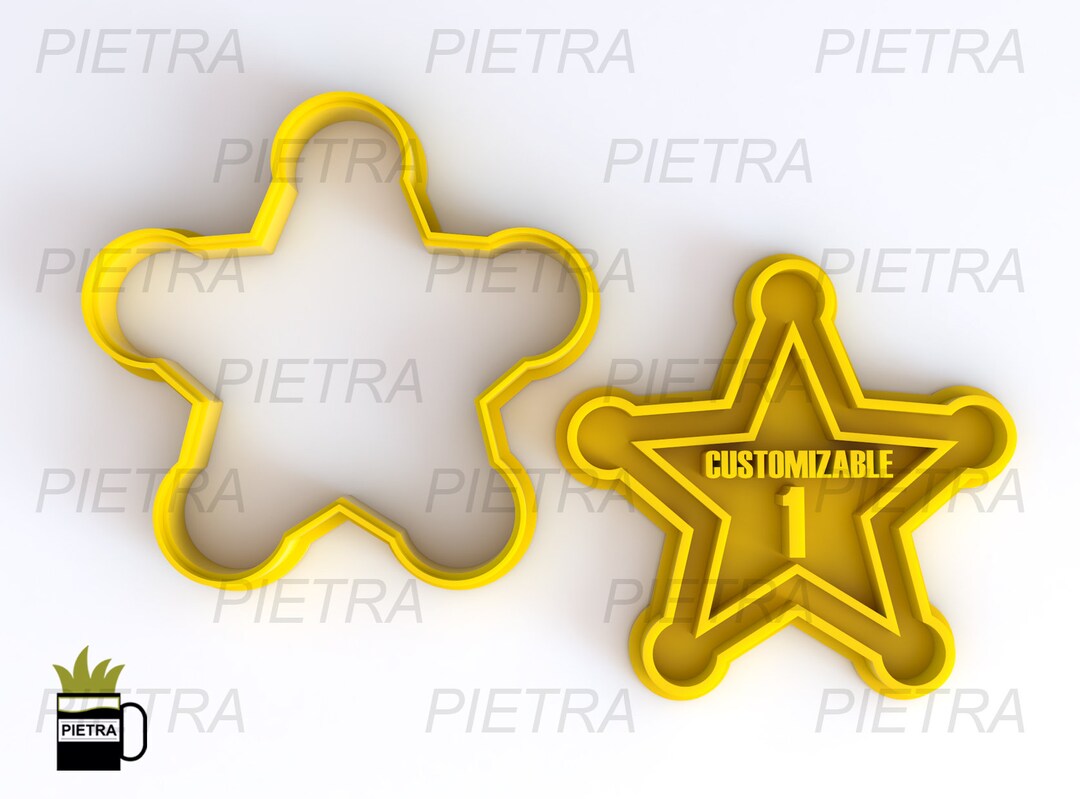 Sheriff's Medal Cookie Cutter Customizable With Your Name and Number ...