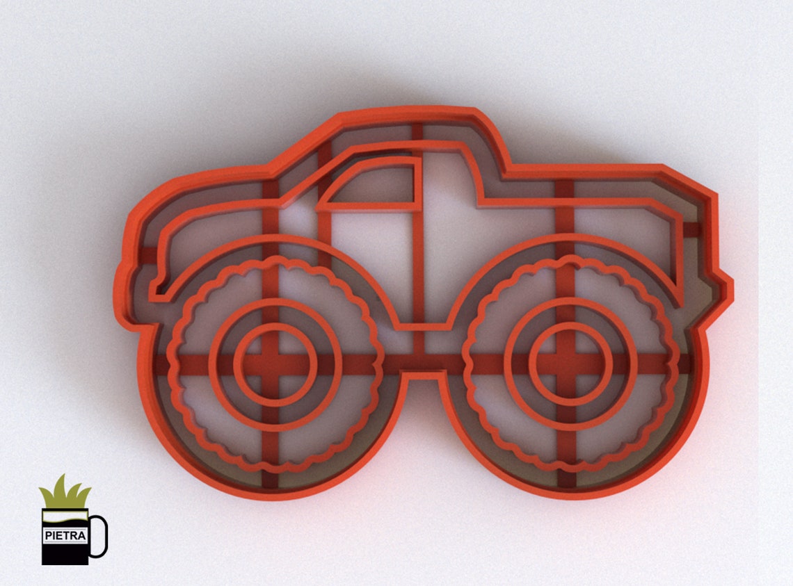 Cookie Cutter Monster Jam Fondant Multi Use Seal and Cut - Etsy