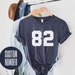 Personalized Number Shirt Unisex Custom Player Number Kids - Etsy