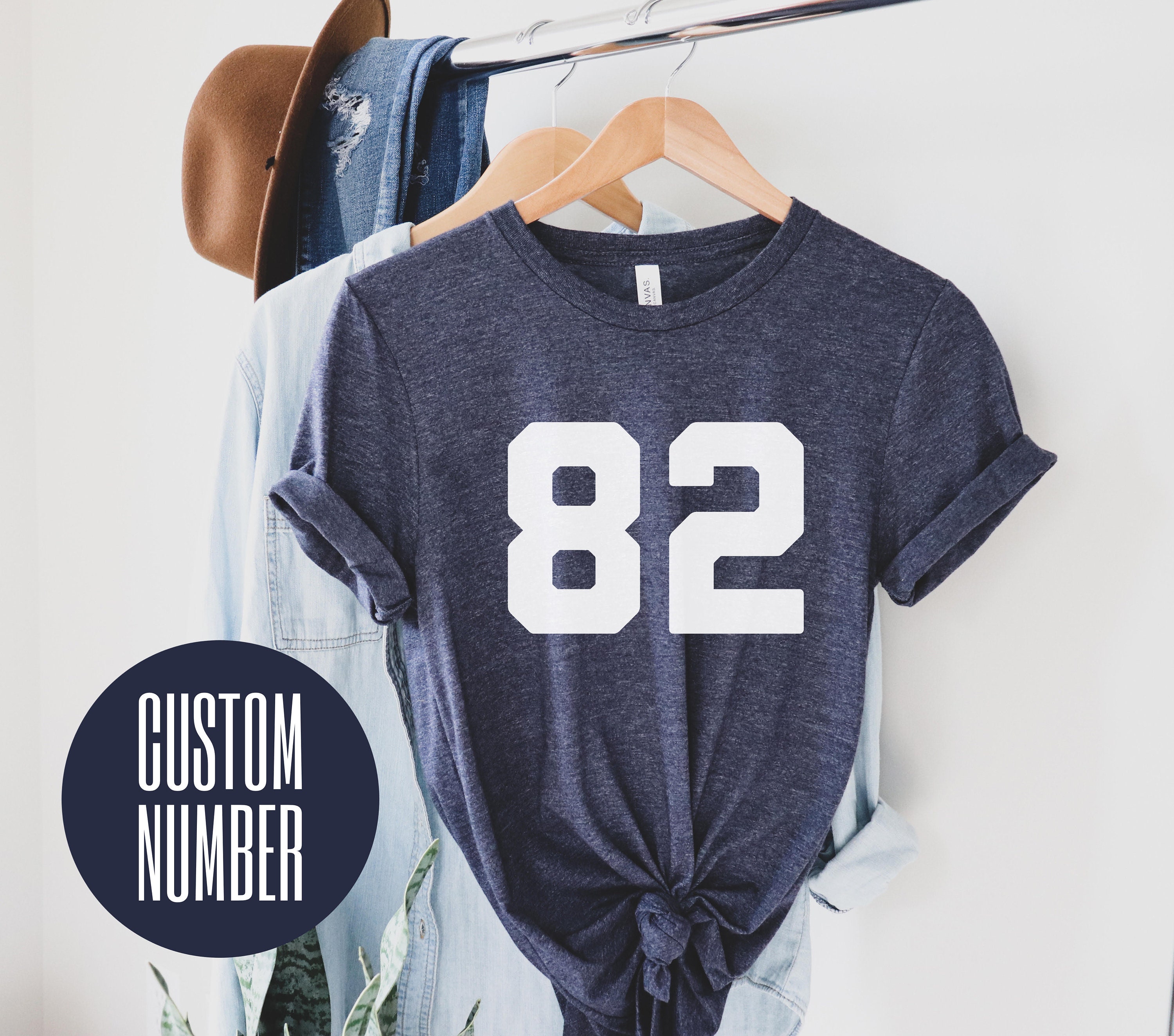 Personalized Number Shirt Unisex Custom Player Number Kids | Etsy