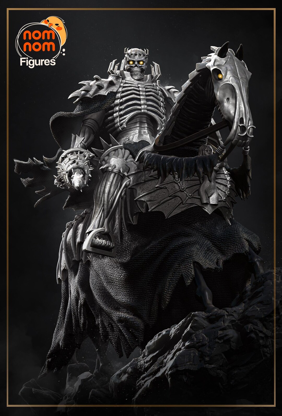 Skull Knight Berserk Nomnom Figure Resin Printed - Etsy