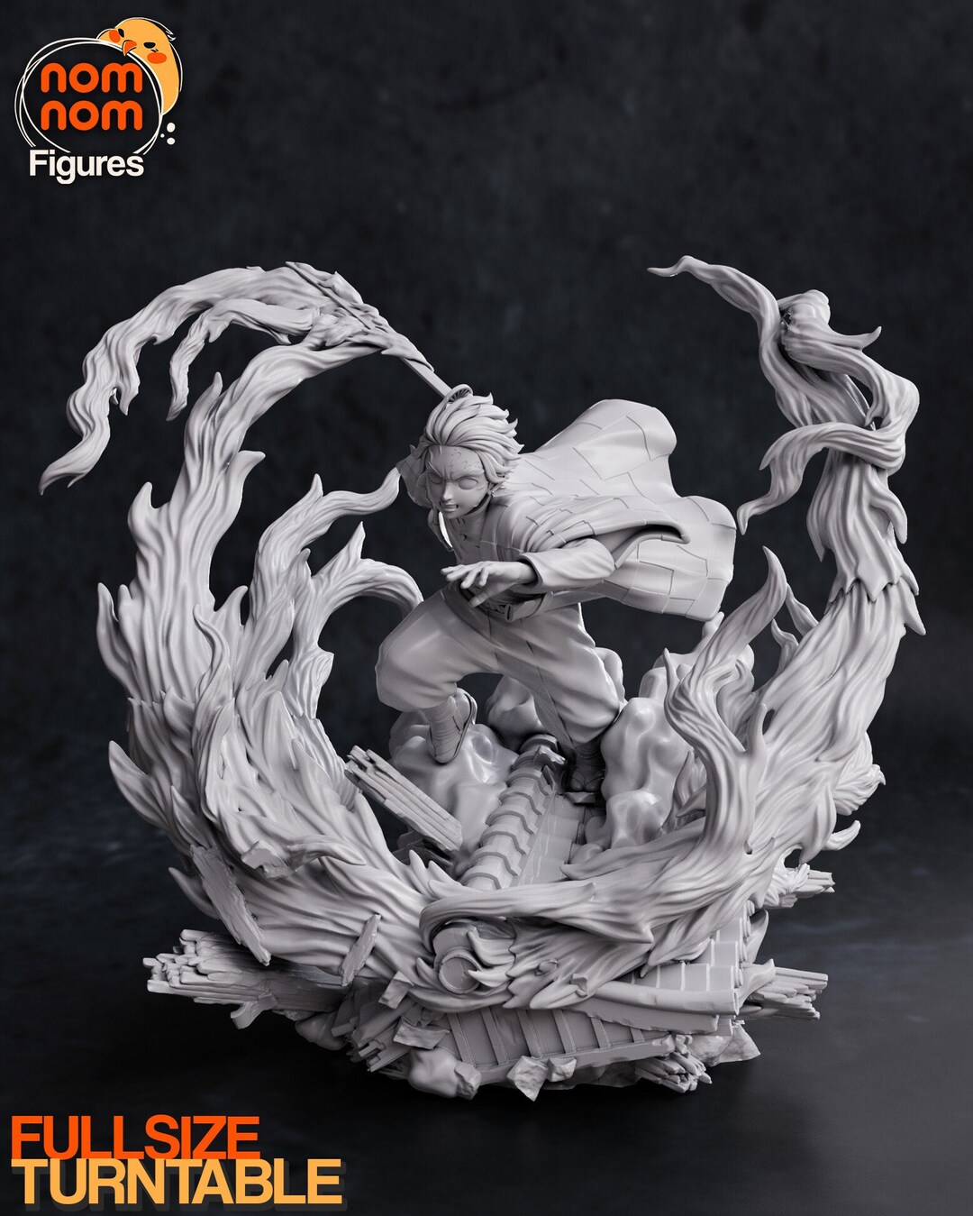 Tanjiro Demonslayer Nomnom Figure Resin Printed - Etsy