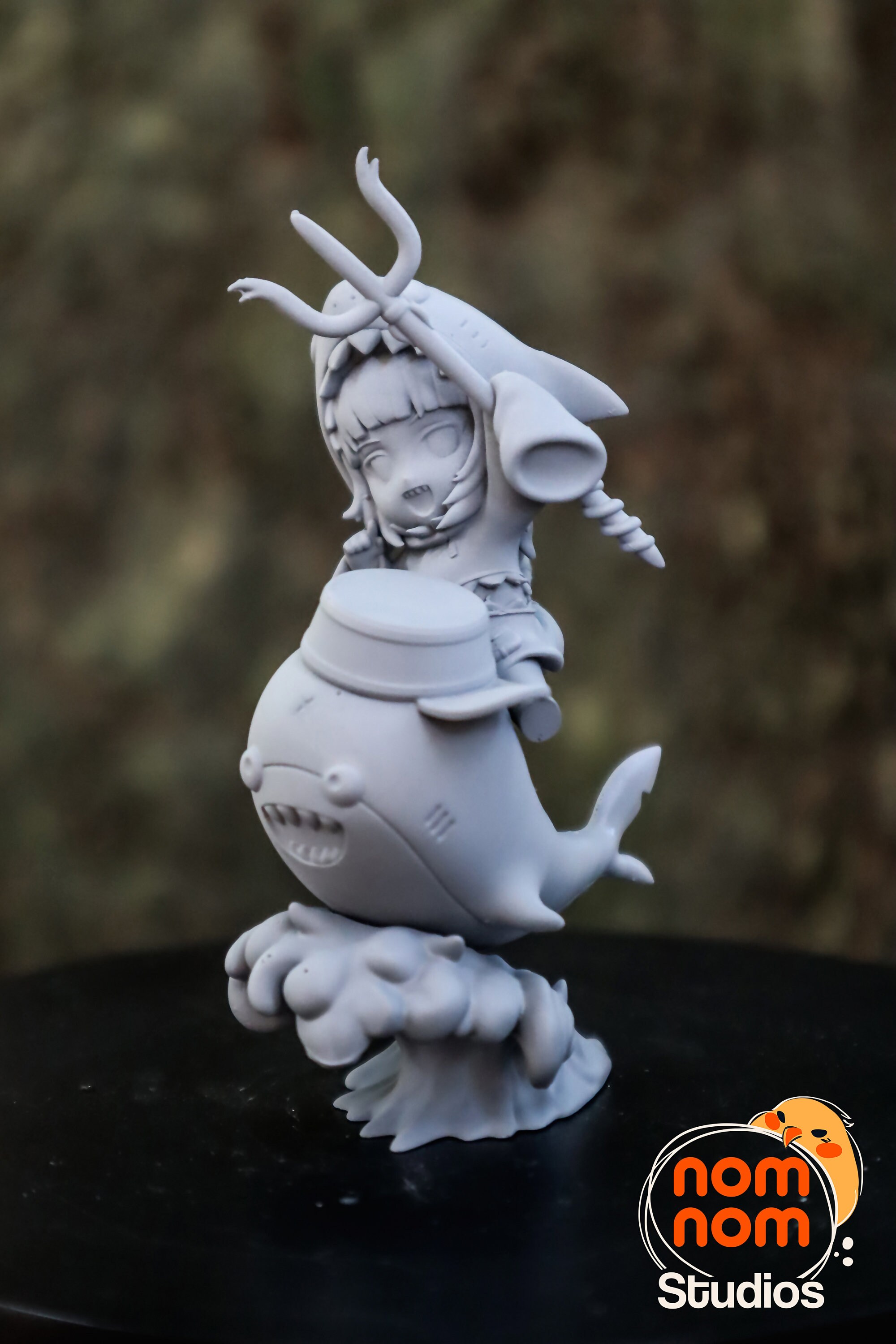 Gawr Gura Chibi Nomnom Figure Resin Printed - Etsy