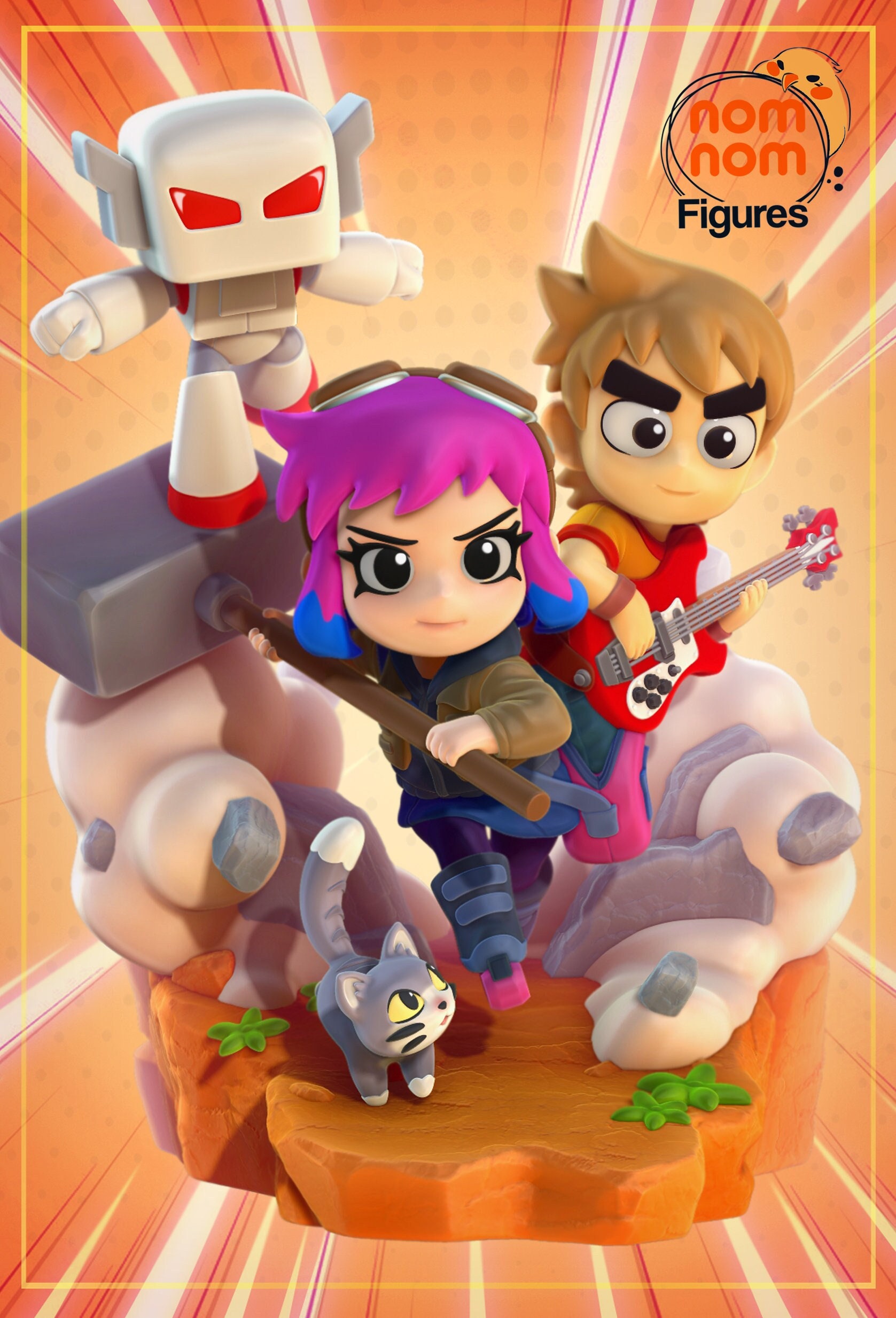 Chibi Ramona Flowers Scott Pilgrim Takes off Nomnom Figure Resin ...