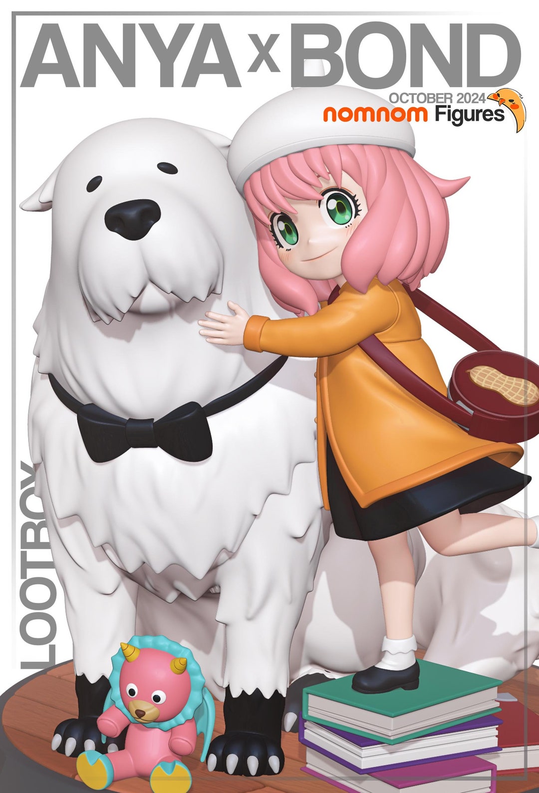 Painted Anya X Bond Nomnom Figure Resin Printed - Etsy