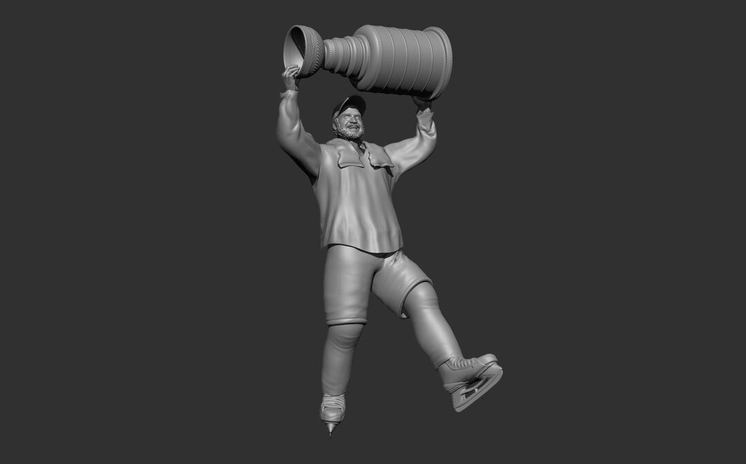 Hockey Player Stanley Cup Pose Resin Custom Figures 3D Printed - Etsy