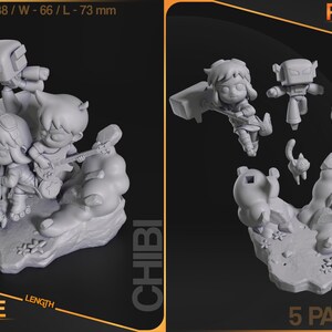 Chibi Ramona Flowers Scott Pilgrim Takes off Nomnom Figure Resin ...