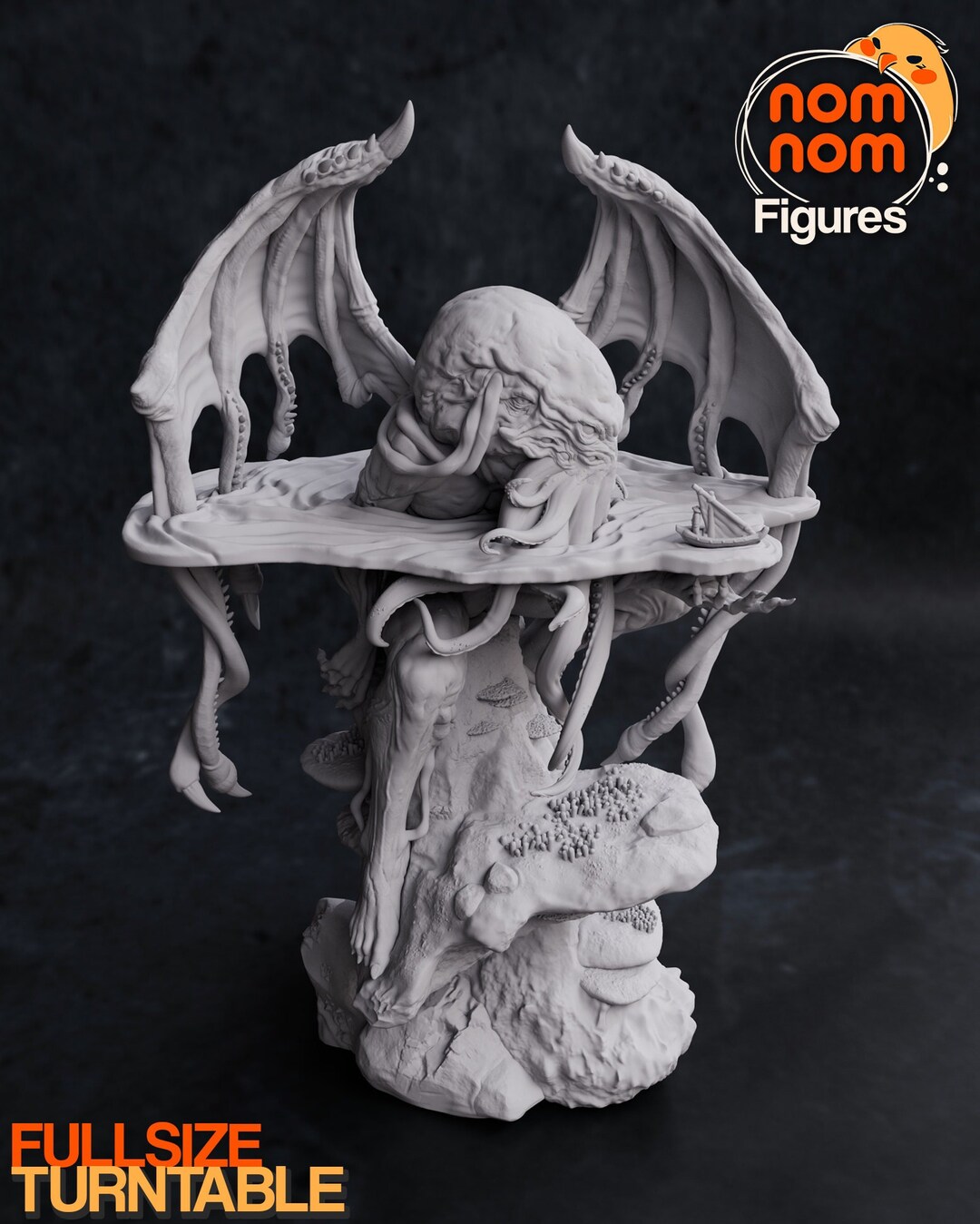 Painted Cthulhu Mythos Nomnom Figure Resin Printed - Etsy