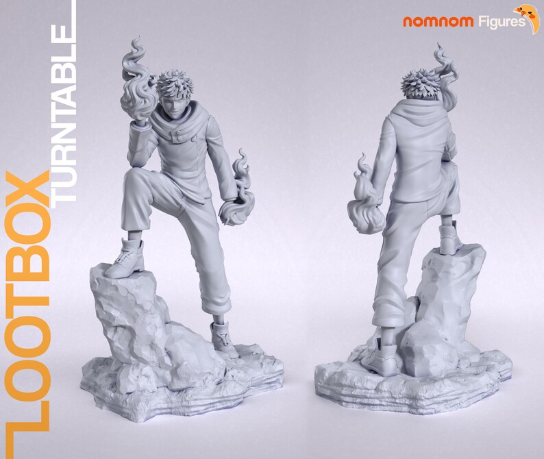 Painted Yuji Itadori Jujutsu Kaisen Nomnom Figure Resin Printed - Etsy