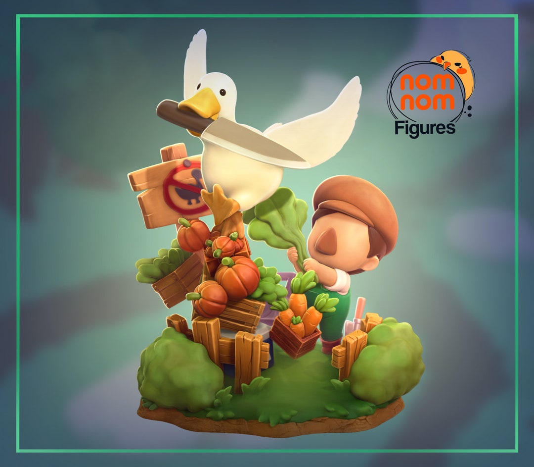 Chibi Goose Untitled Goose Game Nomnom Figure Resin Printed - Etsy