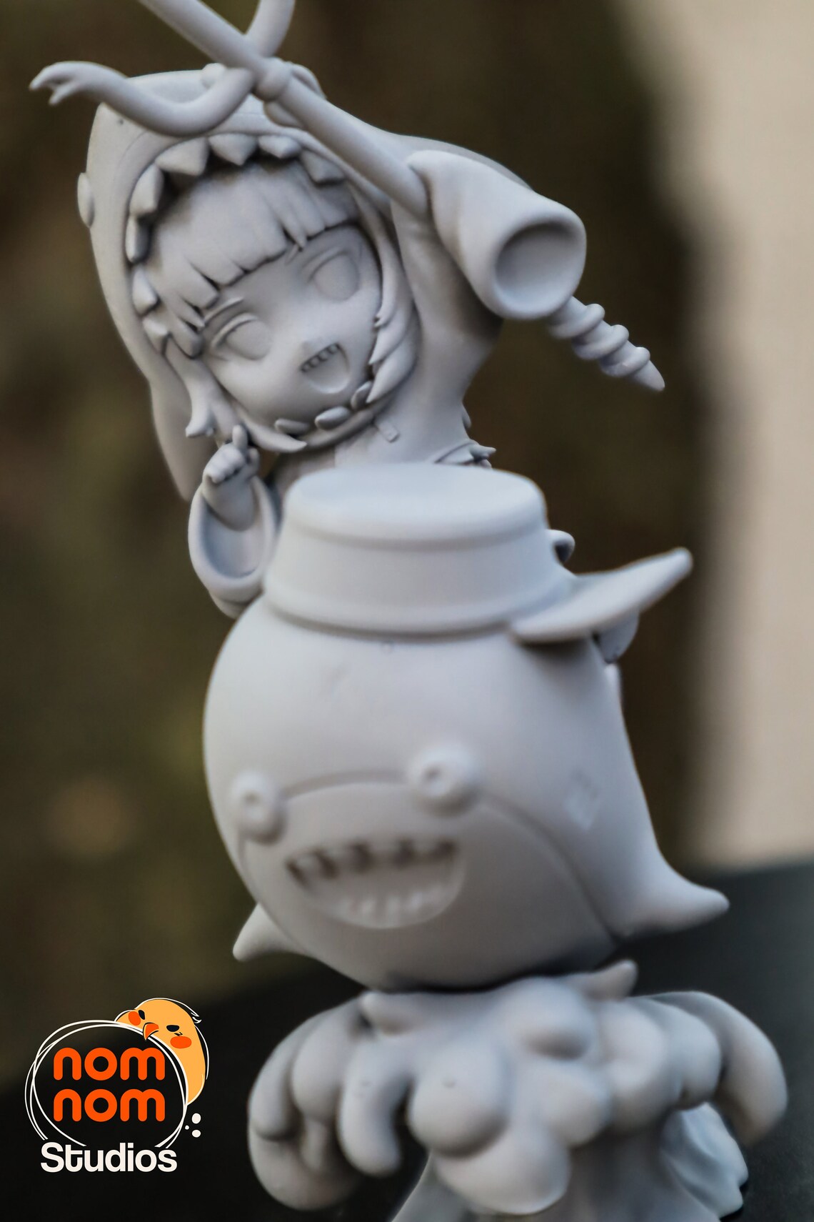 Gawr Gura Chibi Nomnom Figure Resin Printed - Etsy