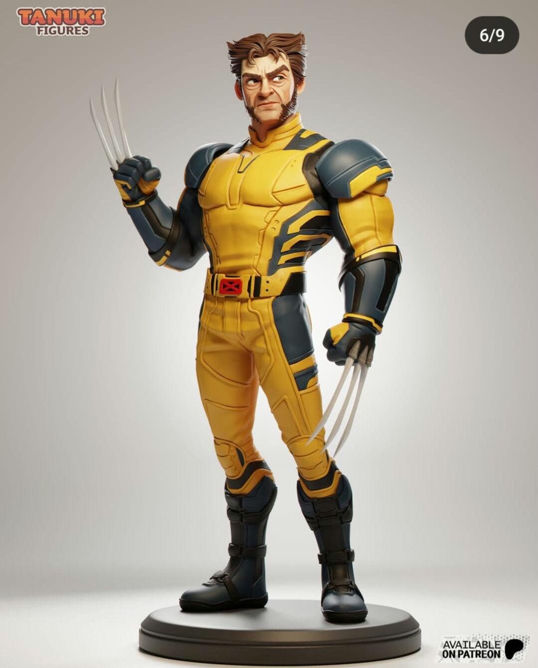 Painted Wolverine Toon Tanuki Figure Resin Printed - Etsy