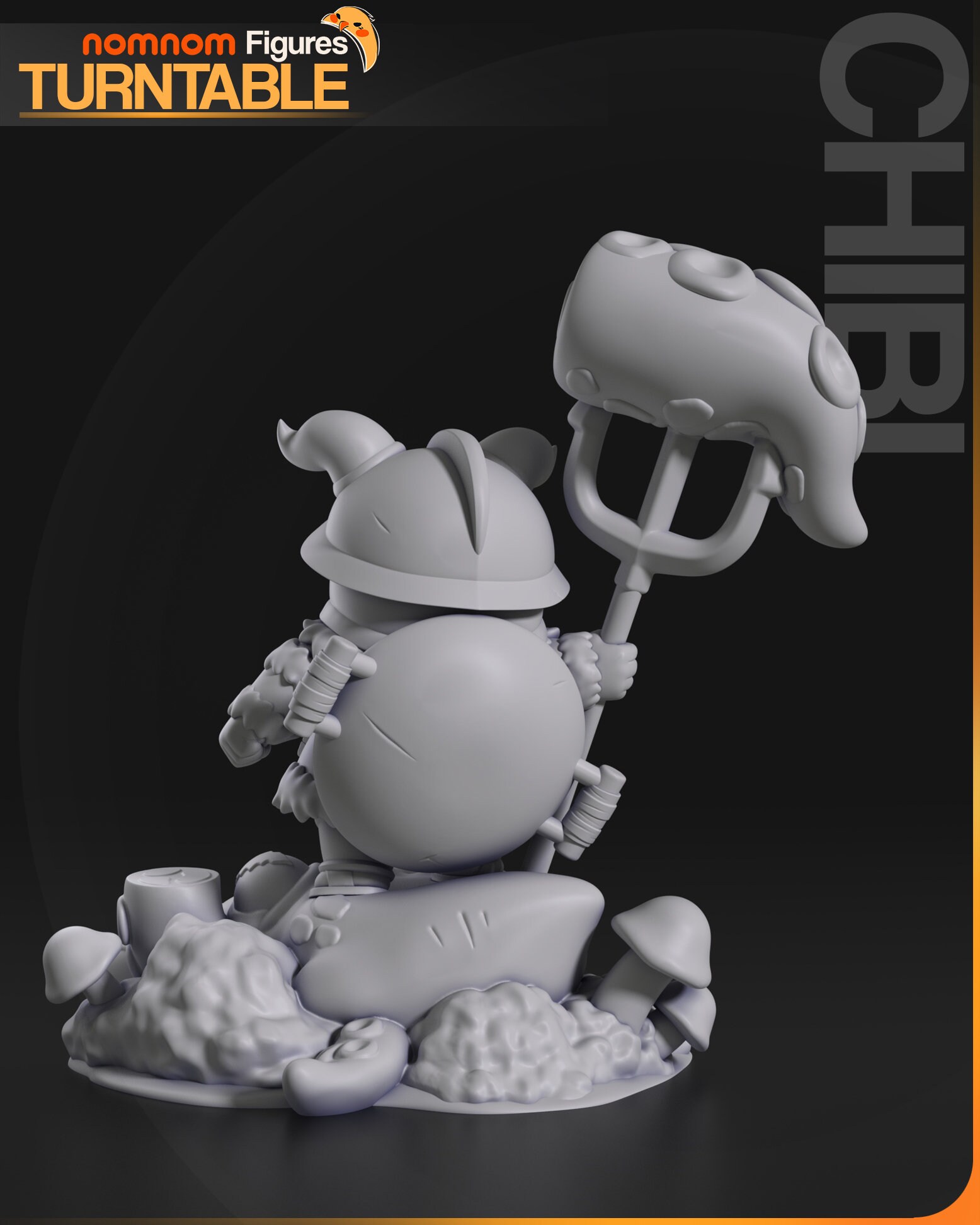Chibi Senshi Dungeon Meshi Nomnom Figure Resin Printed - Etsy