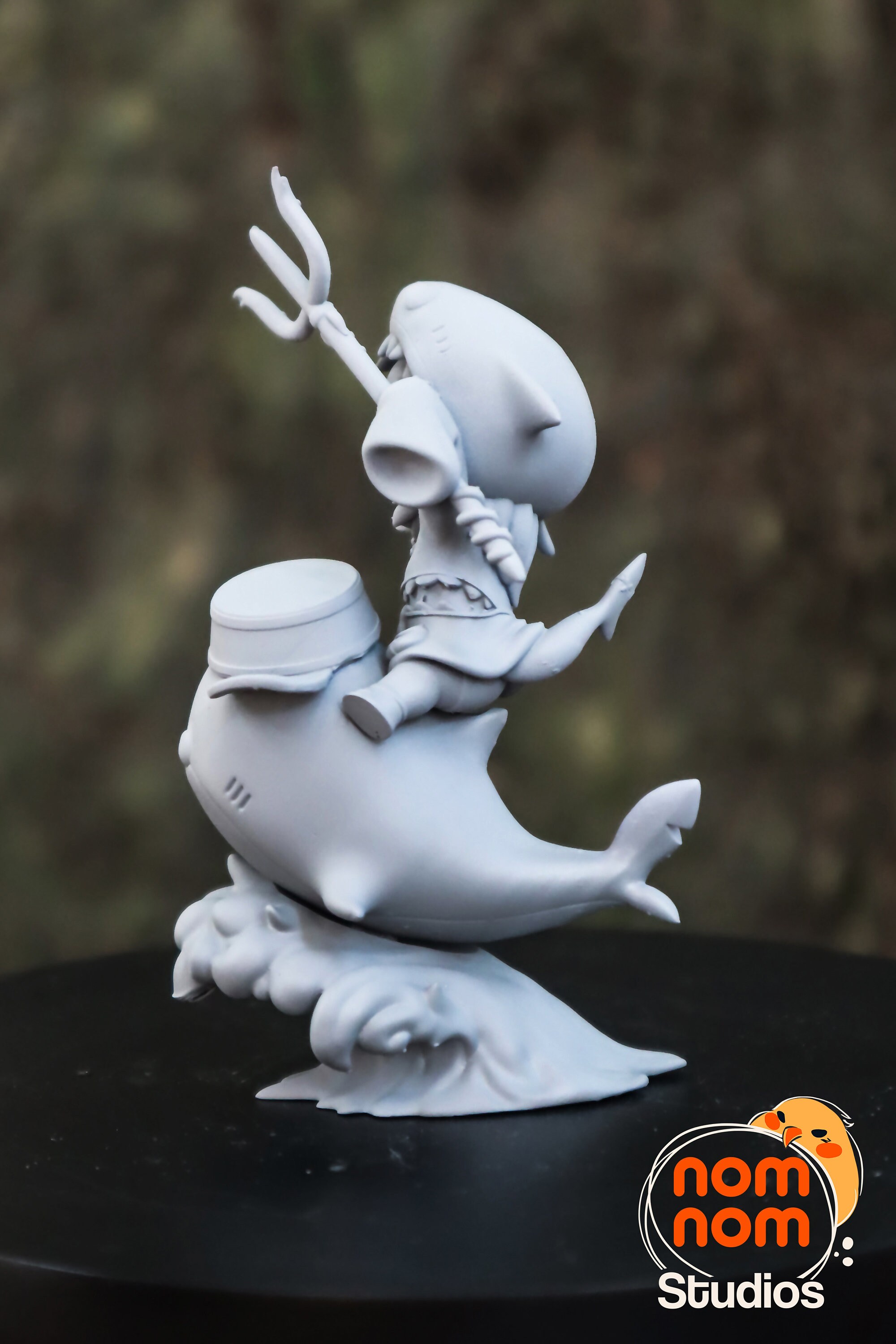 Gawr Gura Chibi Nomnom Figure Resin Printed - Etsy