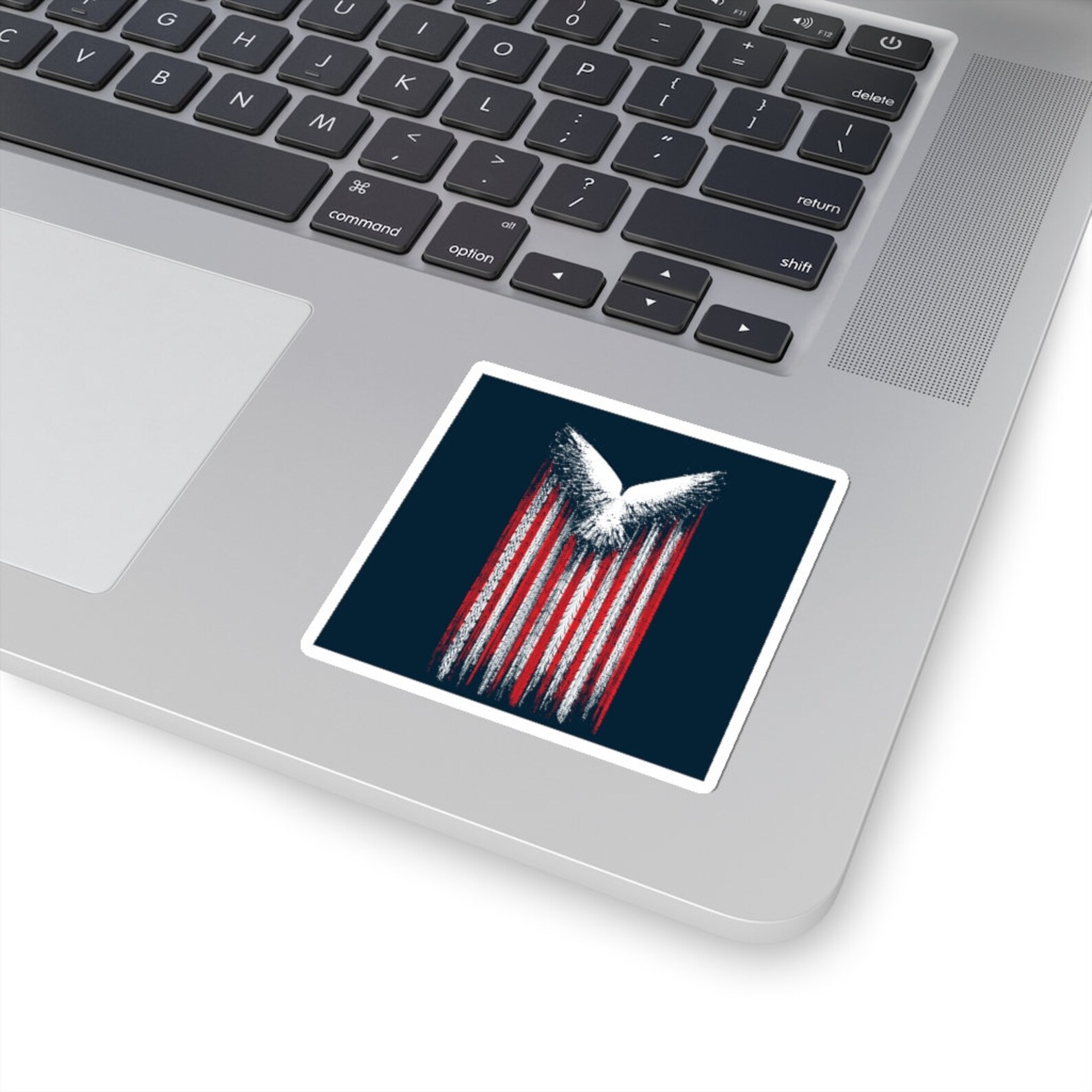 American Hawk Gothic Sticker | Patriotic Sticker | US Flag Decal ...